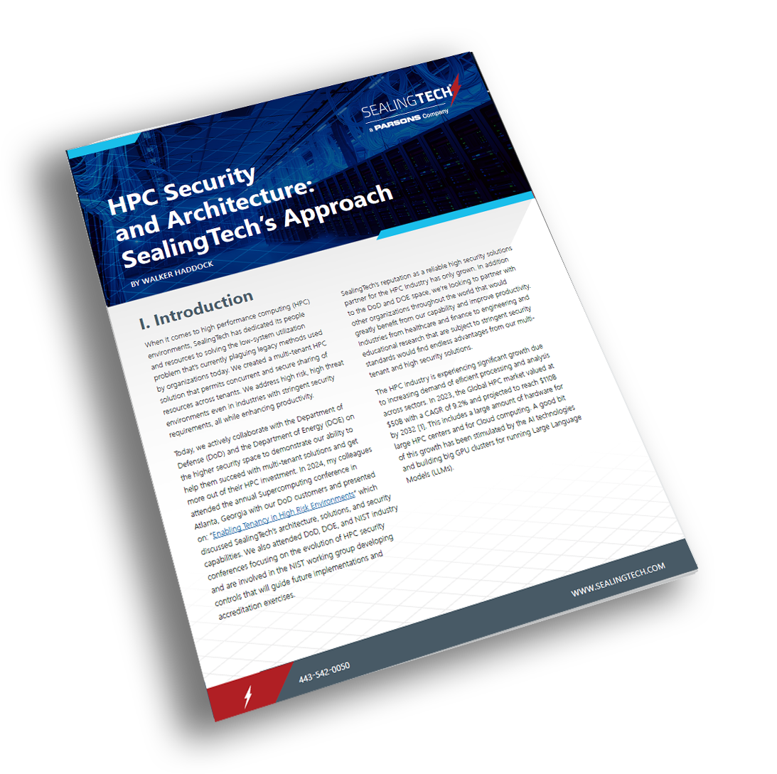 HPC Security and Architecture: SealingTech’s Approach